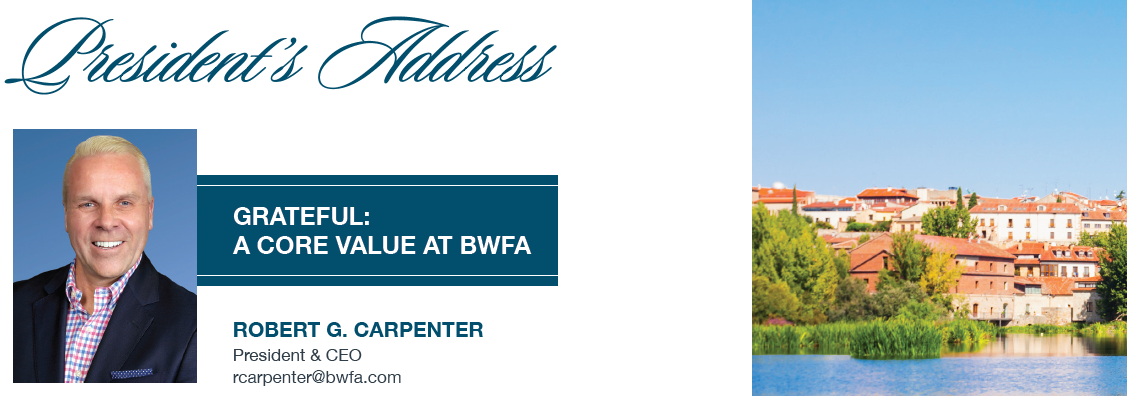 GRATEFUL: A CORE VALUE AT BWFA - Baltimore Washington Financial Advisors